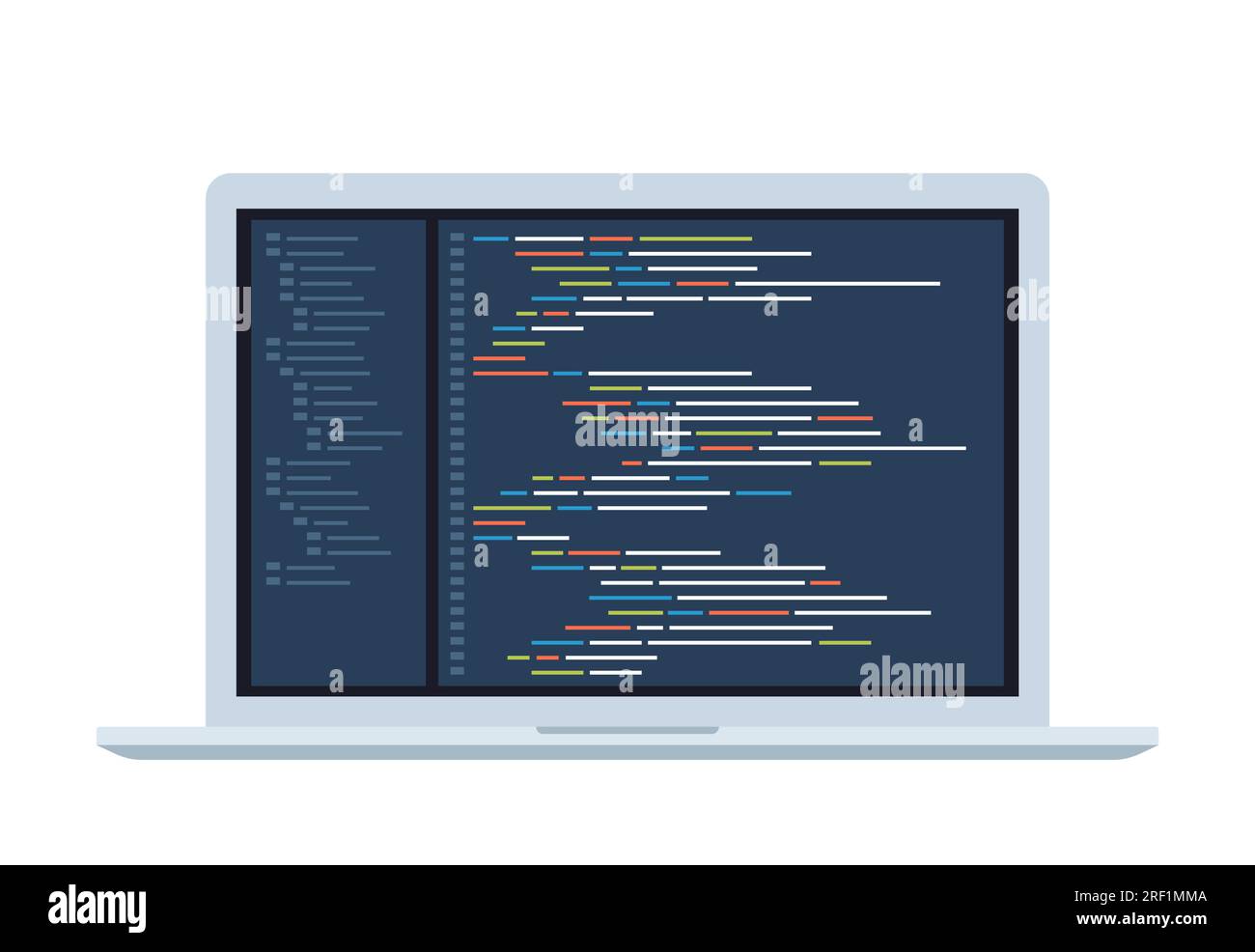 Computer Software Coding Vector Concept Programming Coding Script Java Digital Program Code On