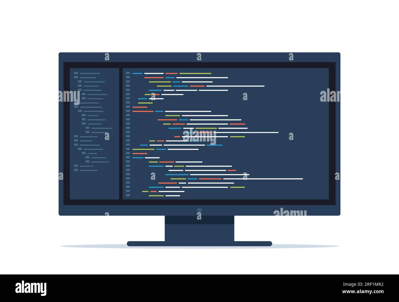 Computer Software Coding Vector Concept Programming Coding Script Java Digital Program Code On