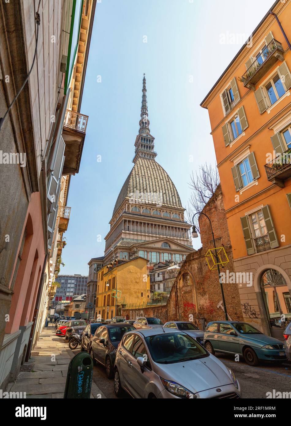 Turin, Italy - March 28, 2022: The Mole Antonelliana, a major landmark ...