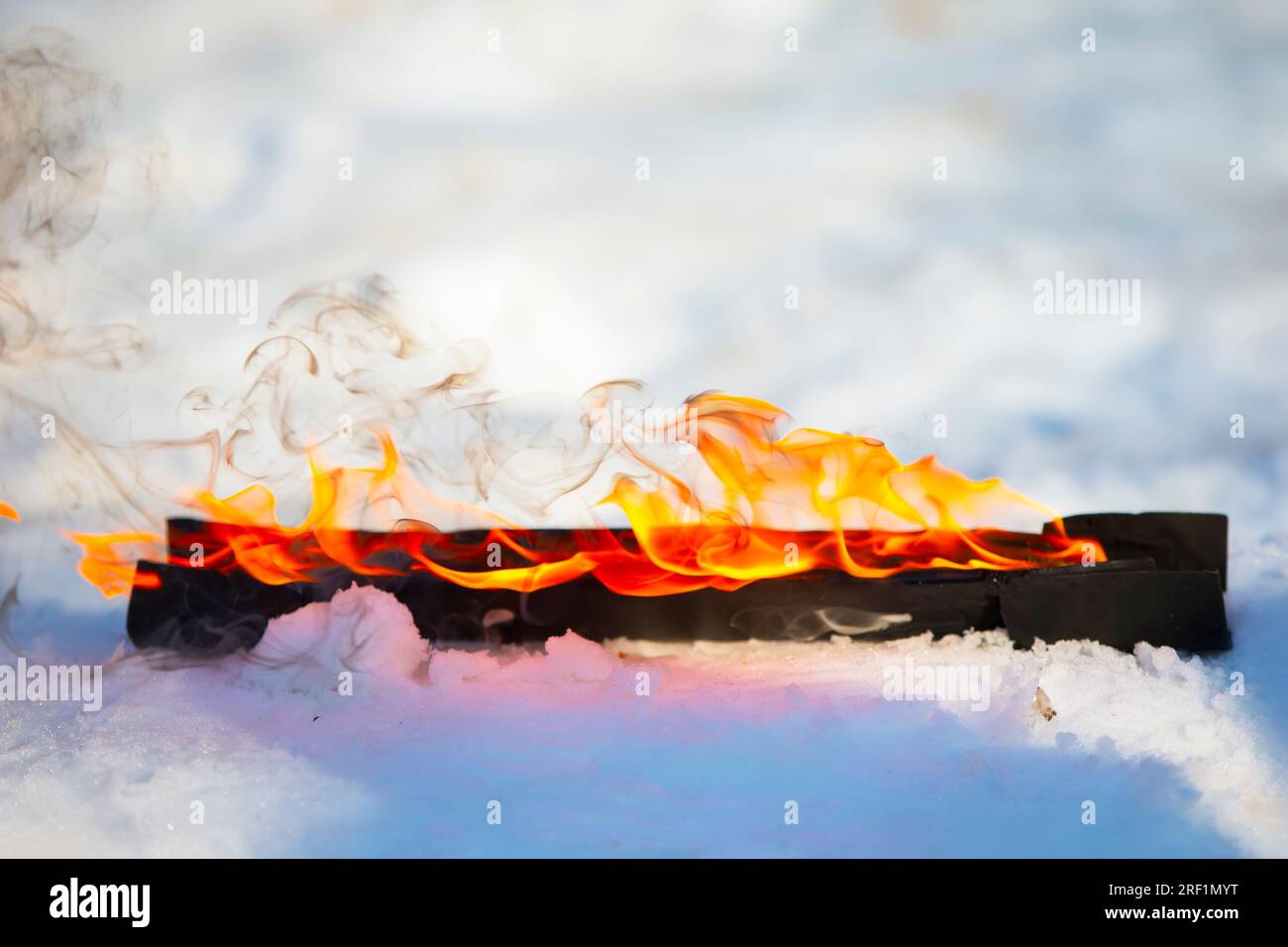 Melting snow fire hi-res stock photography and images - Alamy