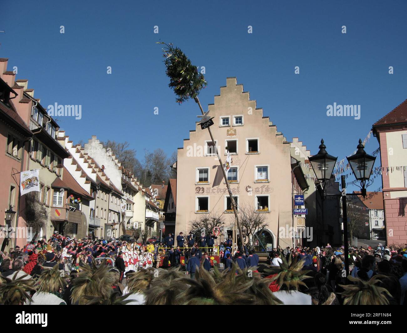 Carnival in Loeffingen Fool's Tree Setting Stock Photo - Alamy