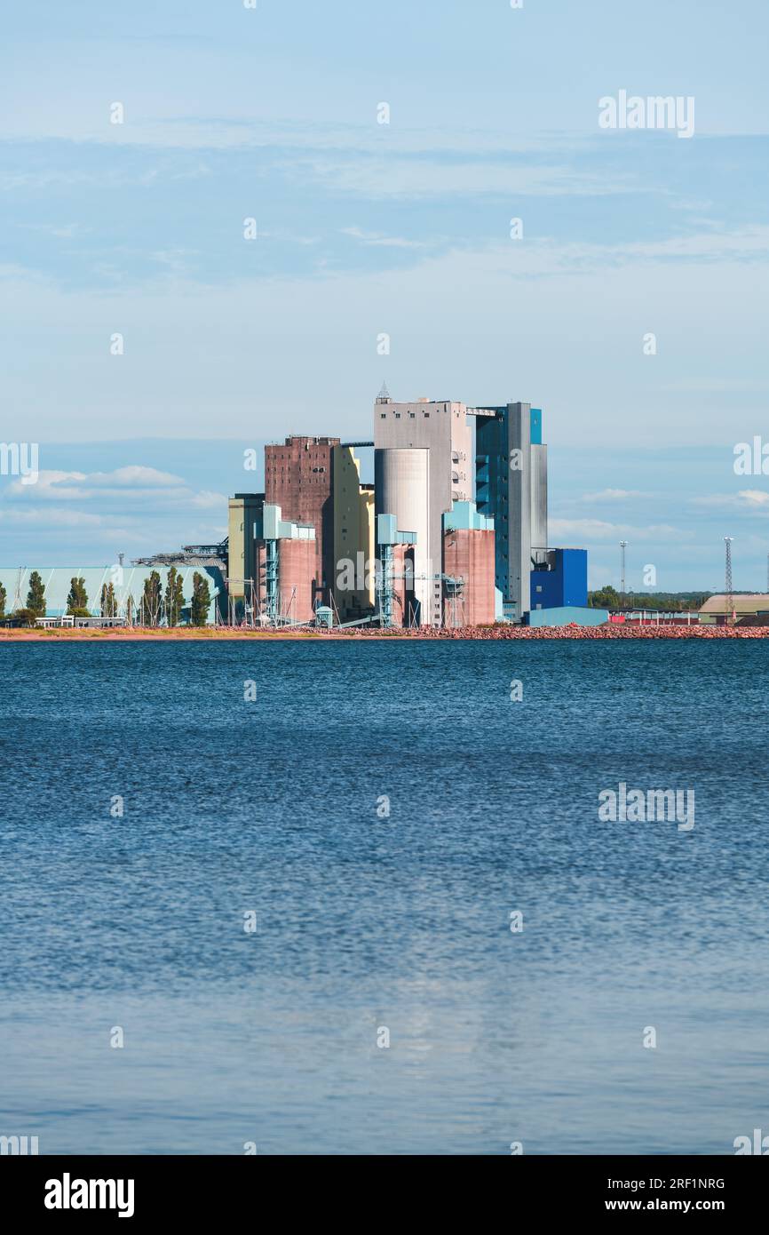 Halmstad industrial port at Kattegat sea in Sweden Stock Photo - Alamy