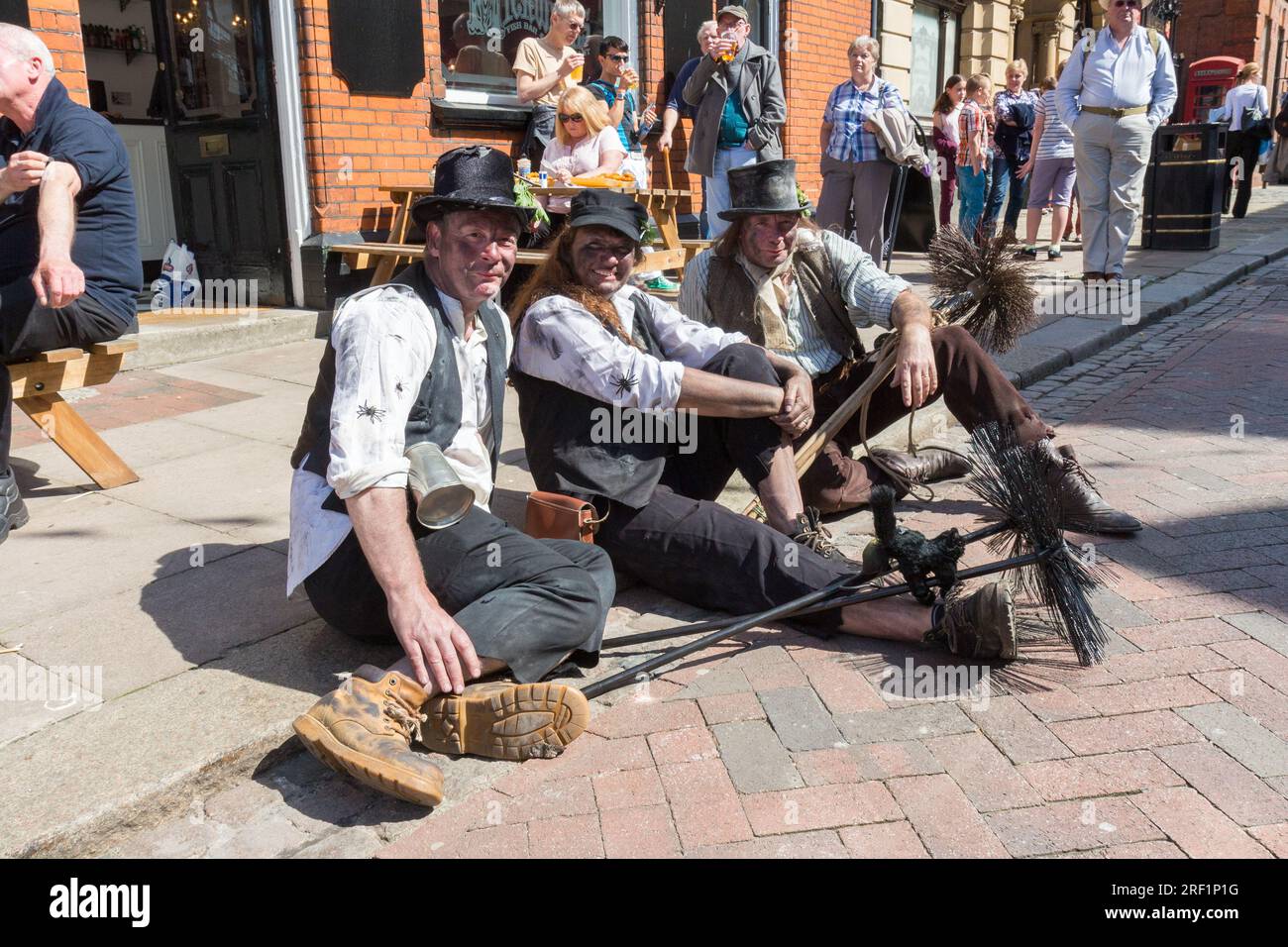Chimney sweeps at the Rochester Sweeps festival Stock Photo - Alamy
