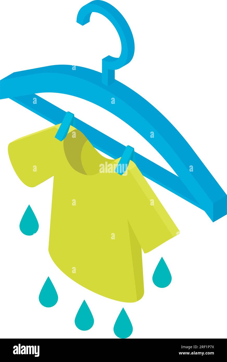 Wet clothes on green Stock Vector Images - Alamy
