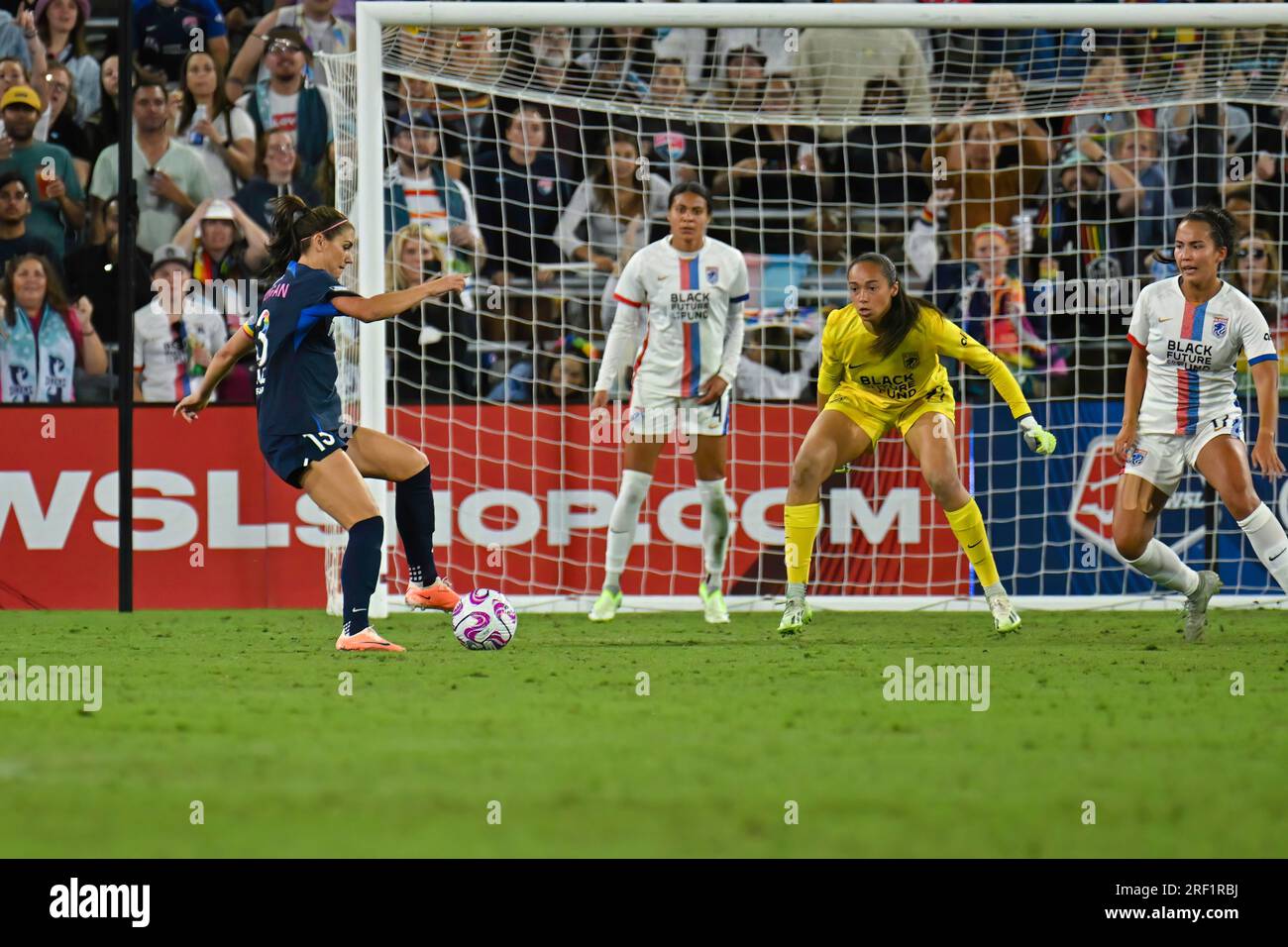 San Diego, California, USA. 24th June, 2023. OL Reign goalkeeper ...
