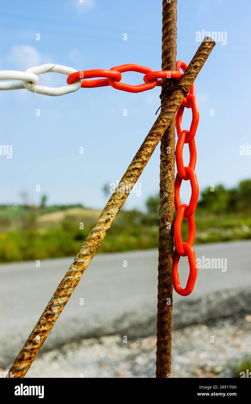 Driveway chain entrance hi-res stock photography and images - Alamy