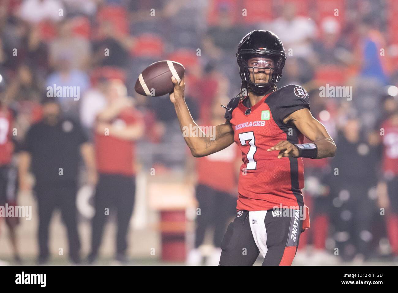 Ottawa, Canada. 30th June, 2023. Ottawa Redblacks quarterback Tyrie ...