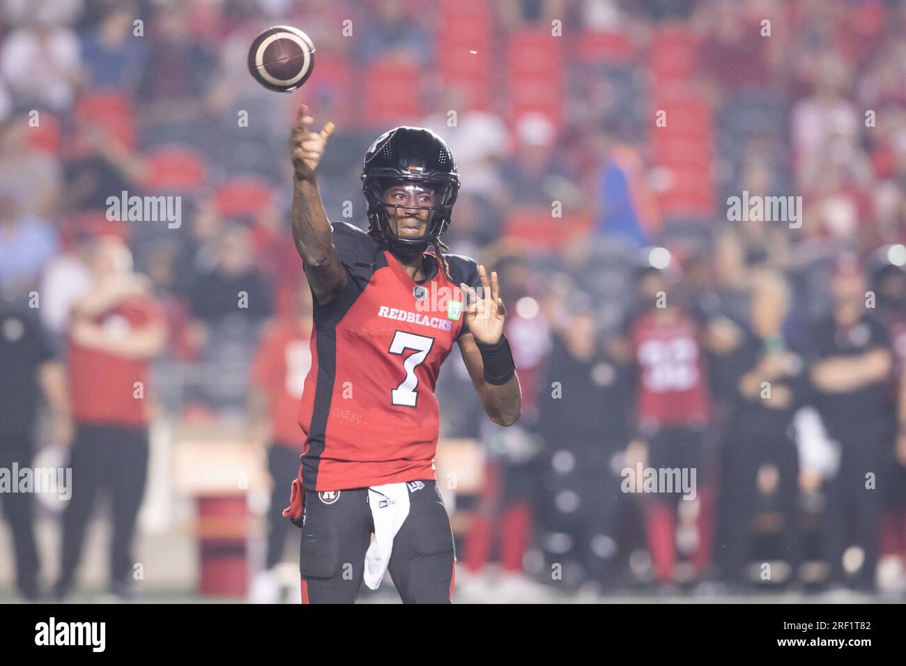 Ottawa, Canada. 30th June, 2023. Ottawa Redblacks quarterback Tyrie ...