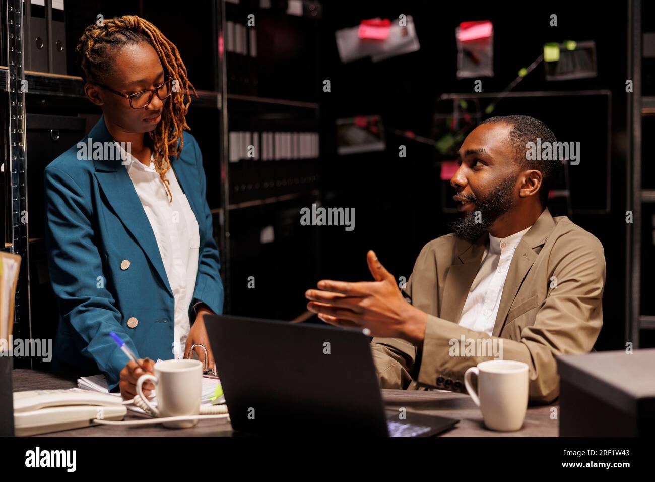 Crime scene investigators desk hi-res stock photography and images - Alamy