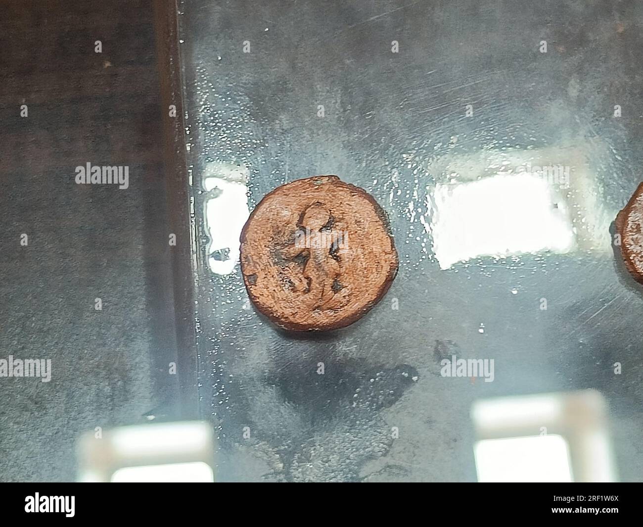 Satavahana coins, 1st-3rd century AD. Copper Stock Photo - Alamy