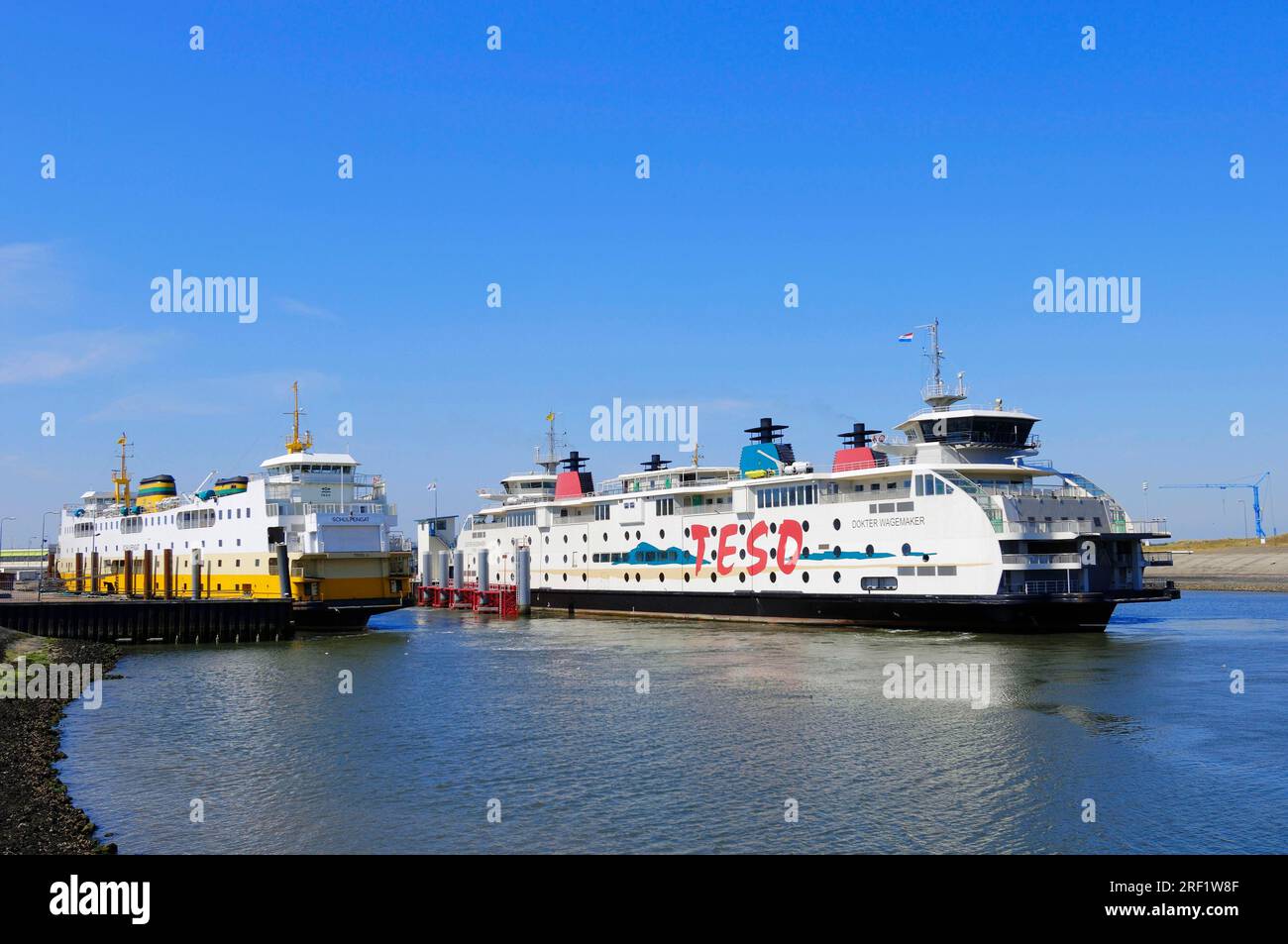 Ferries in the harbour, Texel, Netherlands Stock Photo - Alamy