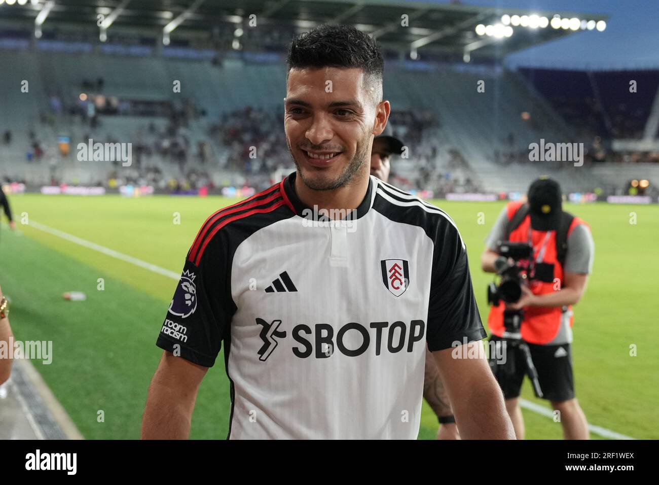 July 26, 2023: new Aston Villa player Raul Jimenez (7) is introduced to ...