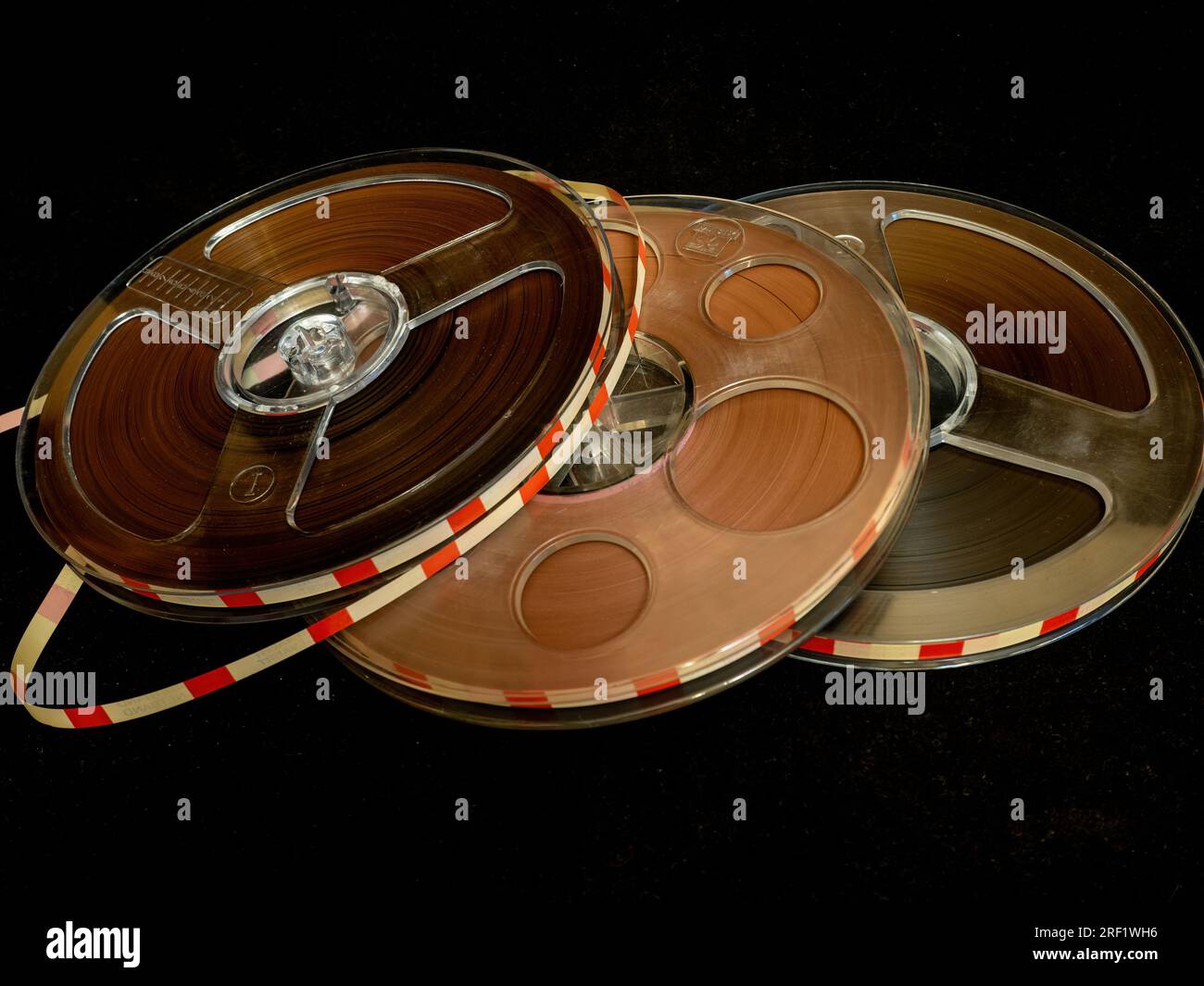 magnetic tape rolls for a tape recorder Stock Photo - Alamy