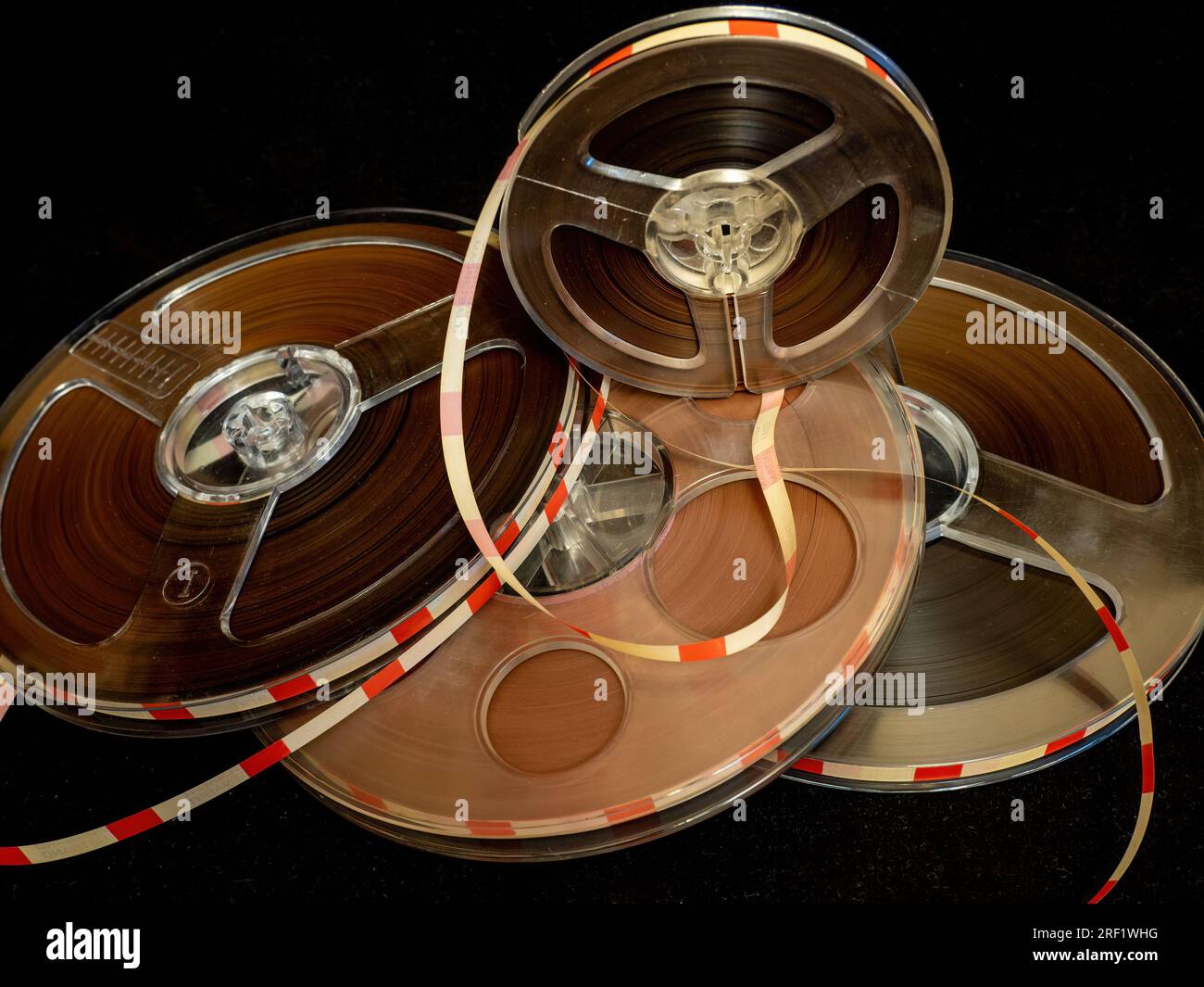 magnetic tape rolls for a tape recorder Stock Photo - Alamy