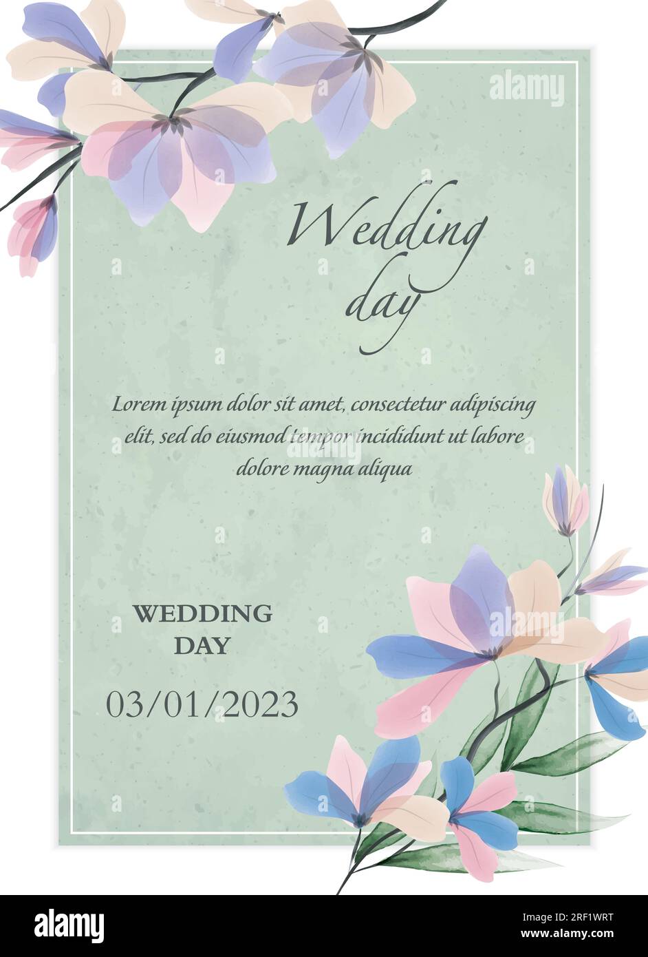 Wedding in water Stock Vector Images - Alamy