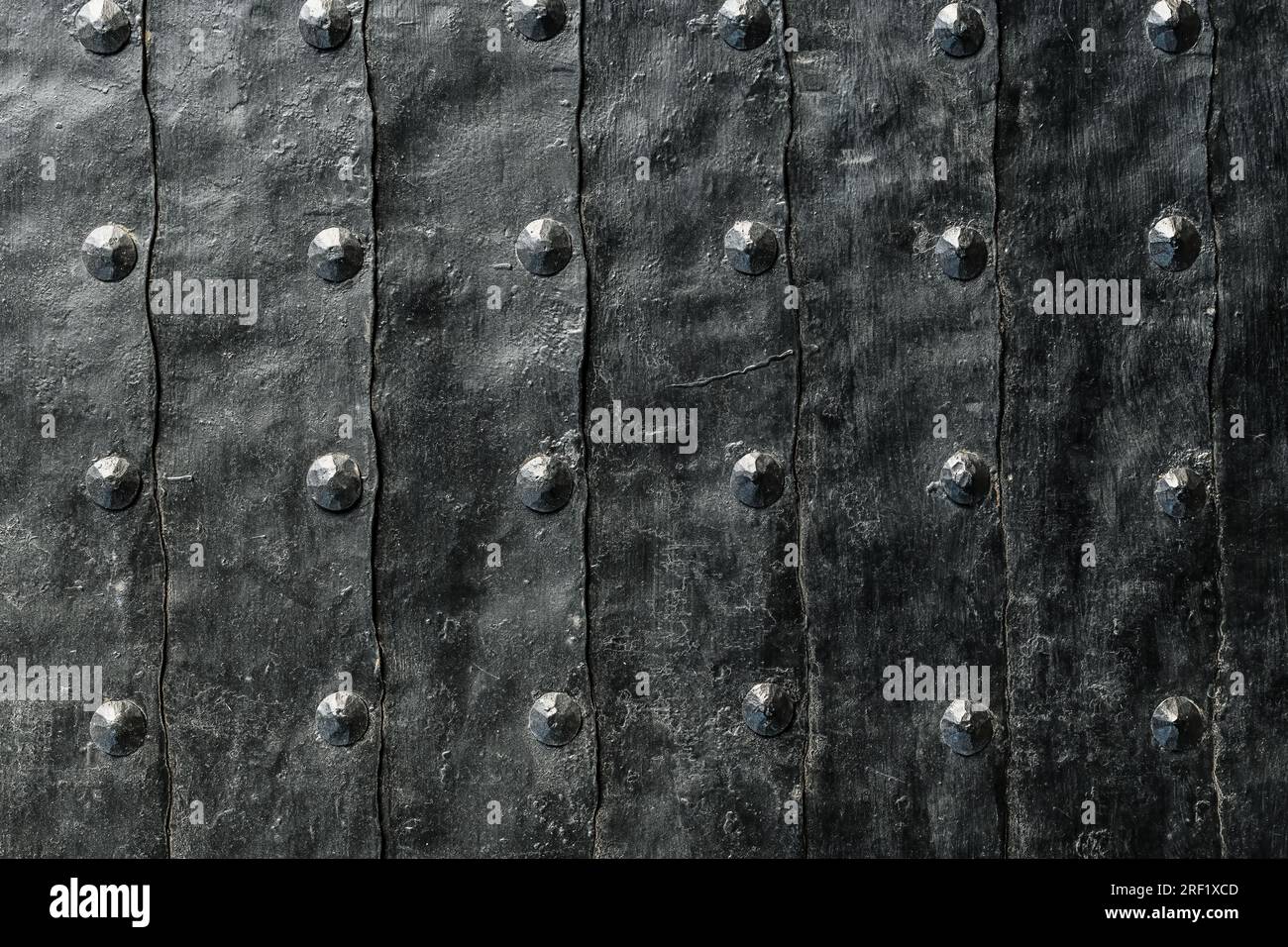 Old worn metallic surface of medieval Kalemegdan fortress gate in ...