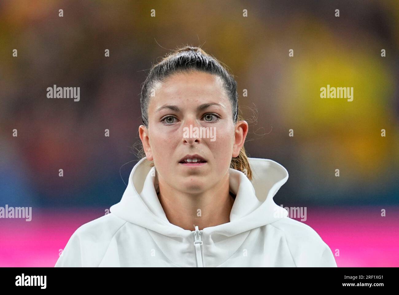 July 30 2023: Chantal Hagel (Germany) looks on during a game, at, . Kim ...