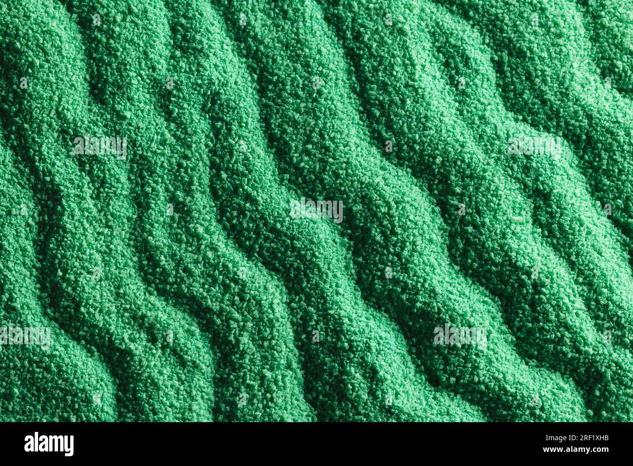 Close up of pattern of green sand and copy space background Stock Photo ...