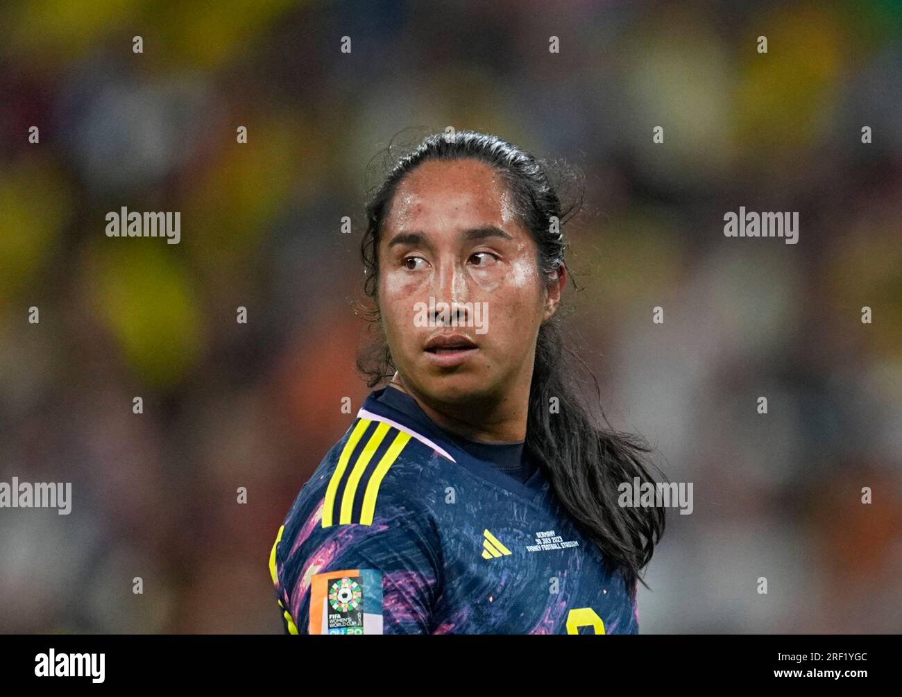 July 30 2023: Mayra Ramirez (Colombia) looks on during a game, at ...