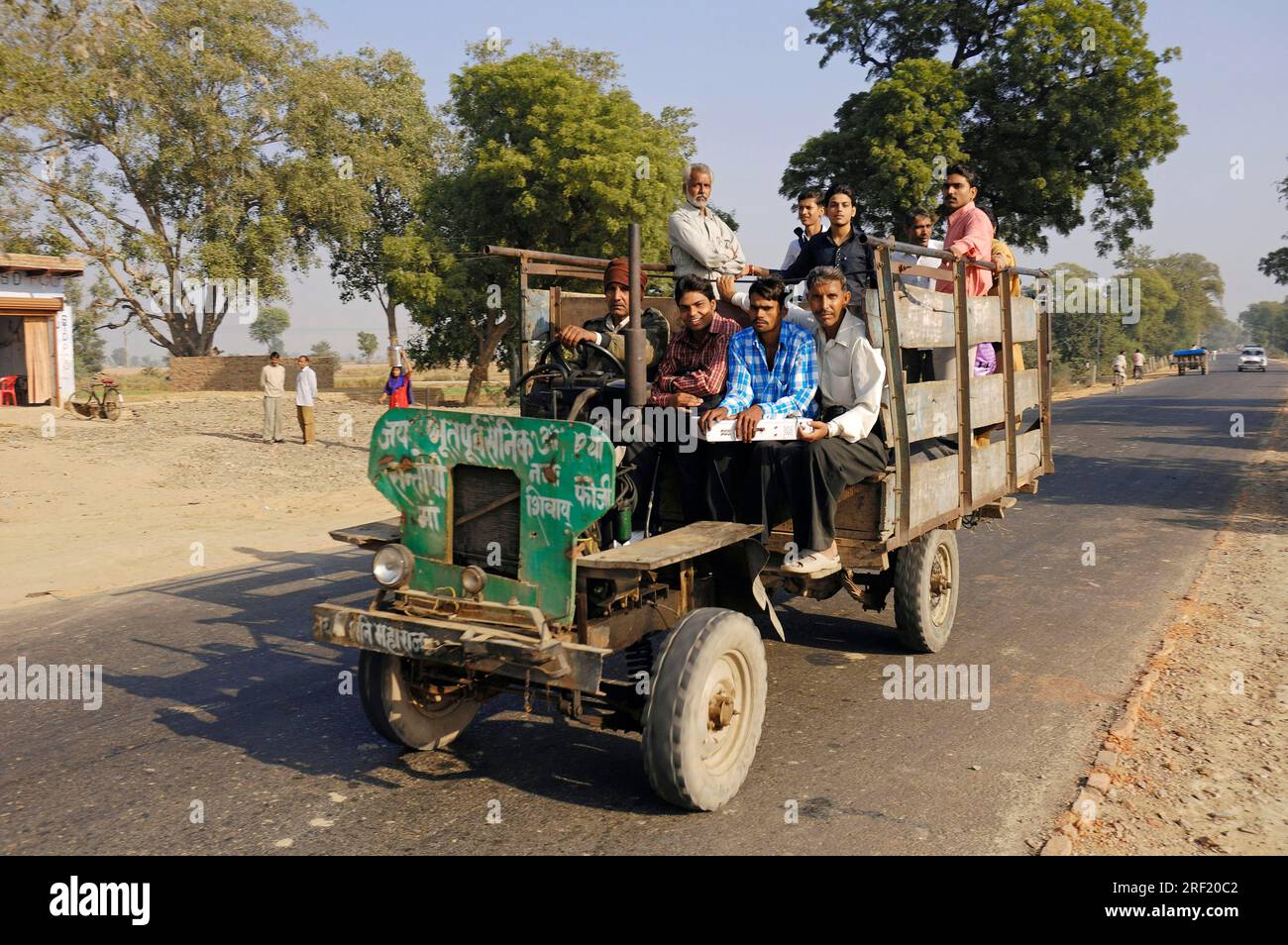 Tractor with trailer, Rajasthan, India Stock Photo - Alamy