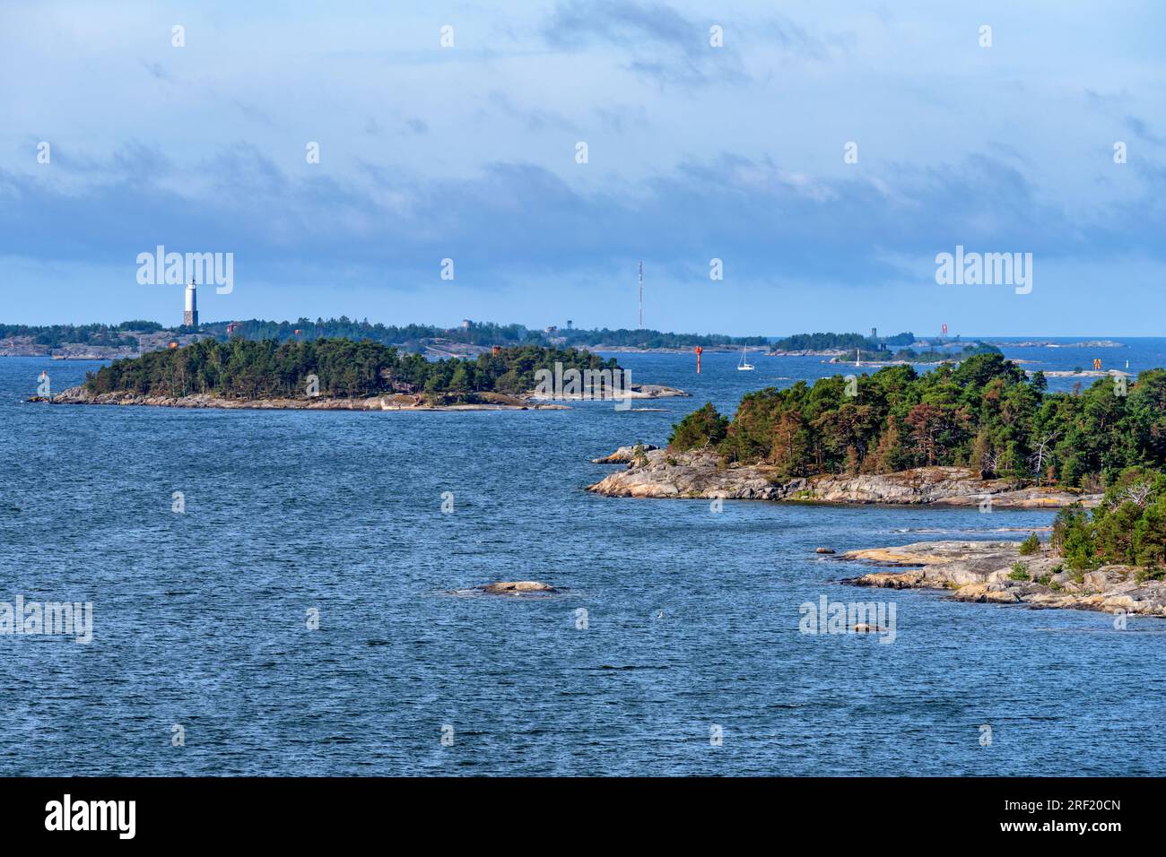 Kirkkonummi archipelago seen from the observation tower at Utterböte ...