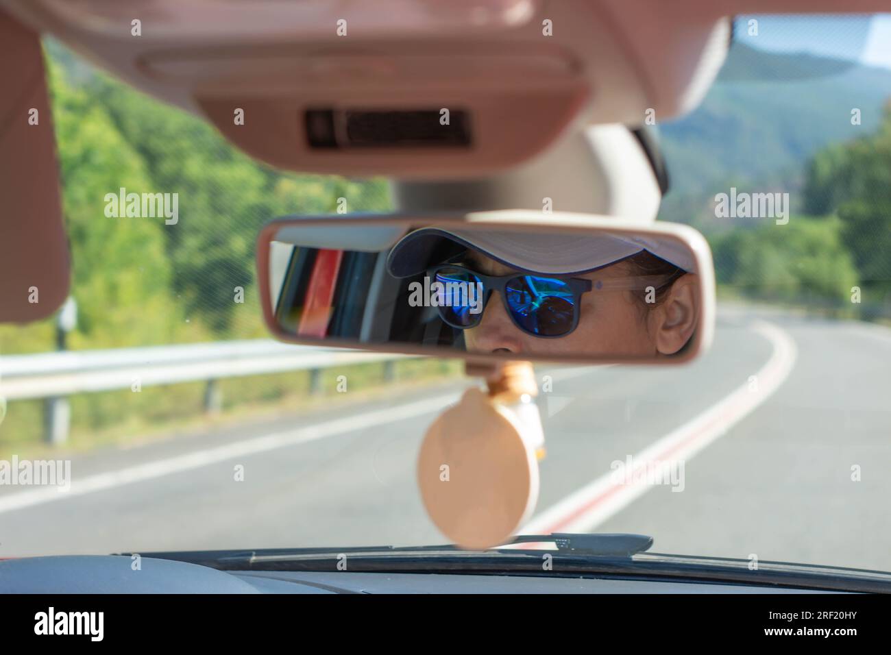 A girl behind the wheel of a car hi-res stock photography and images ...