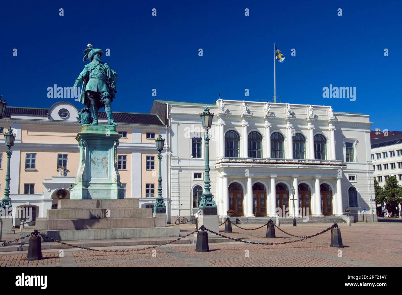 Stock Exchange and Statue of King Gustav Adolf II, Gustav Adolfs Torg ...