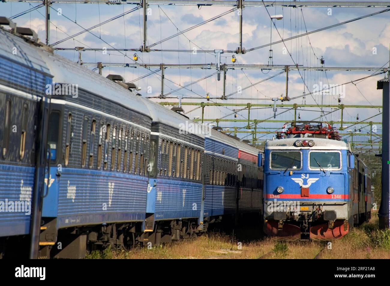 Trains in the station, Storlien, Sweden Stock Photo - Alamy