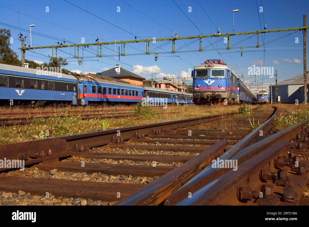 Trains in the station, Storlien, Sweden Stock Photo - Alamy