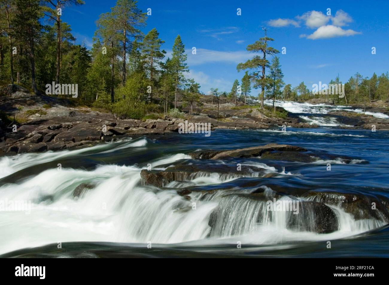 River Pite, rapids Trollforsen, Norrland, Sweden, Pitealven, Piteaelven ...