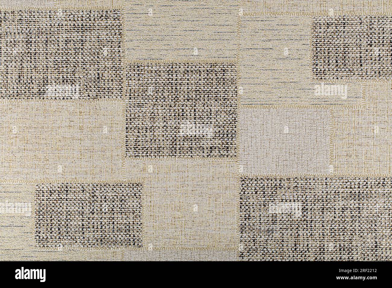 Beige paper texture with squares in the form of burlap patches Stock ...