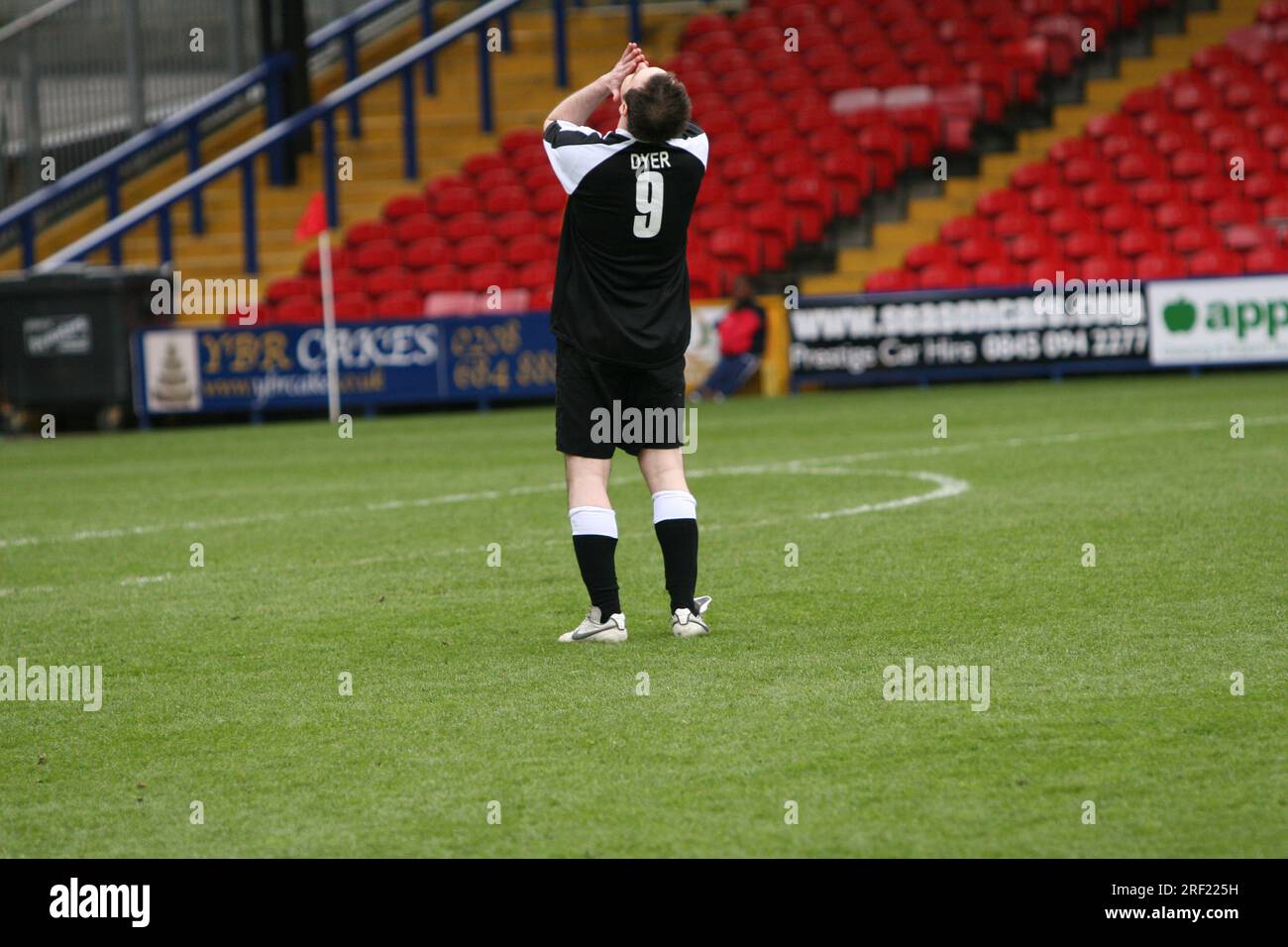 British actor Danny Dyer at charity match at Selhurst Park South London ...