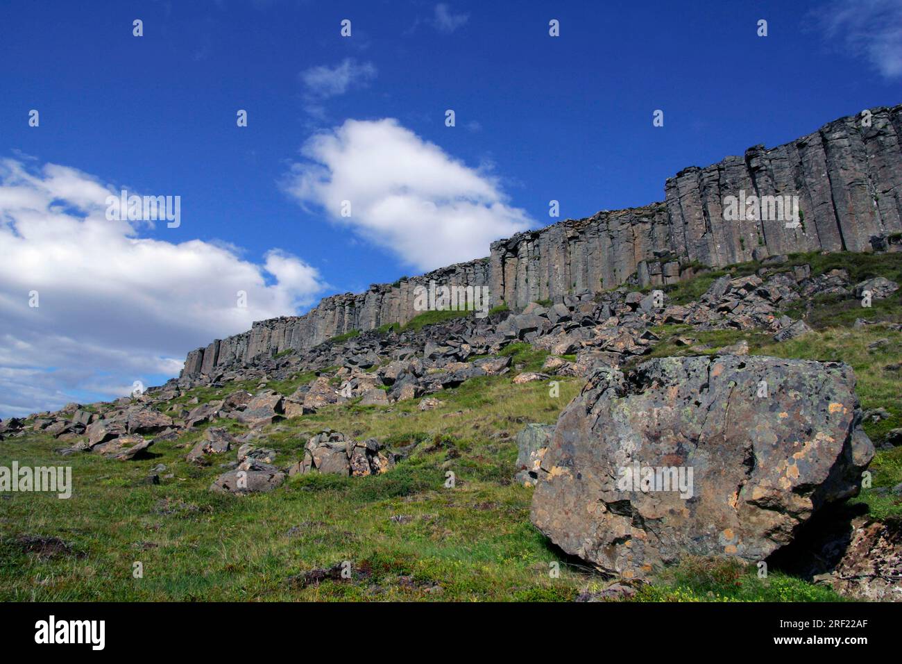 Gerduberg Basalt Columns, Gerduberg Natural Monument, Iceland Stock ...