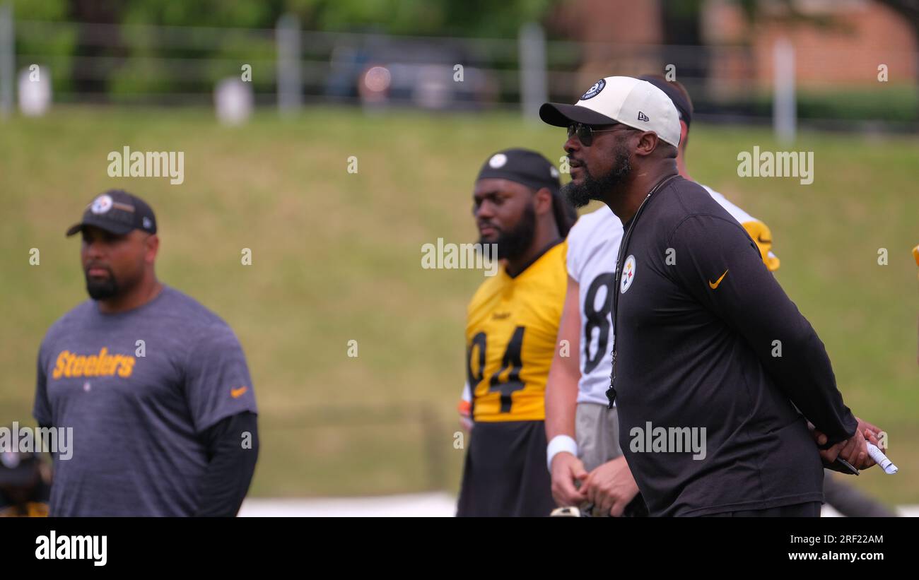 Latrobe, PA, USA. 30th July, 2023. Coach Mike Tomlin during the ...