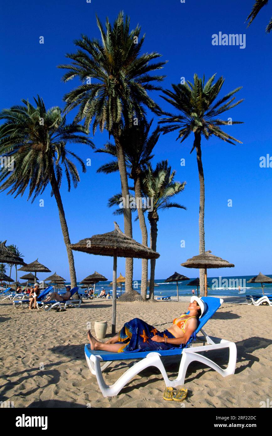 Beach in the oasis of Zarzis, Djerba Island, Tunisia Stock Photo - Alamy