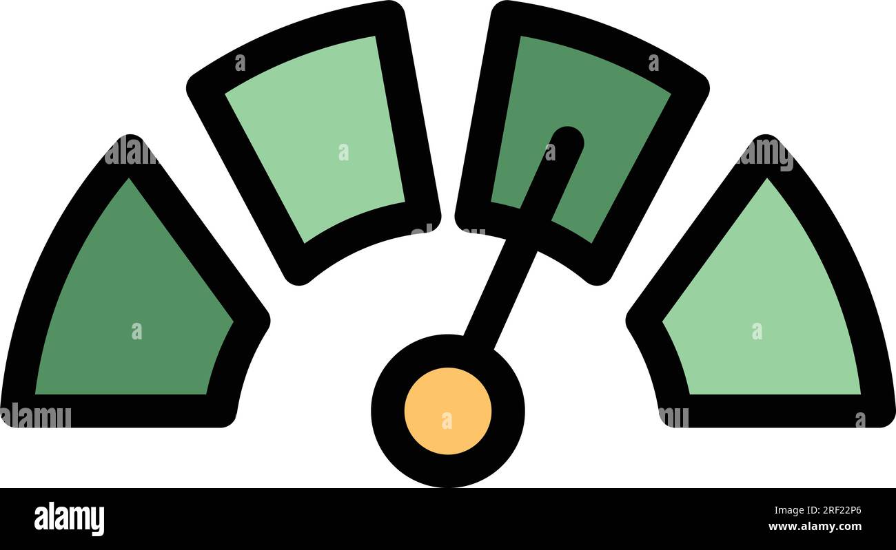 Satisfaction level gauge icon outline vector. Emoji happy. Customer ...