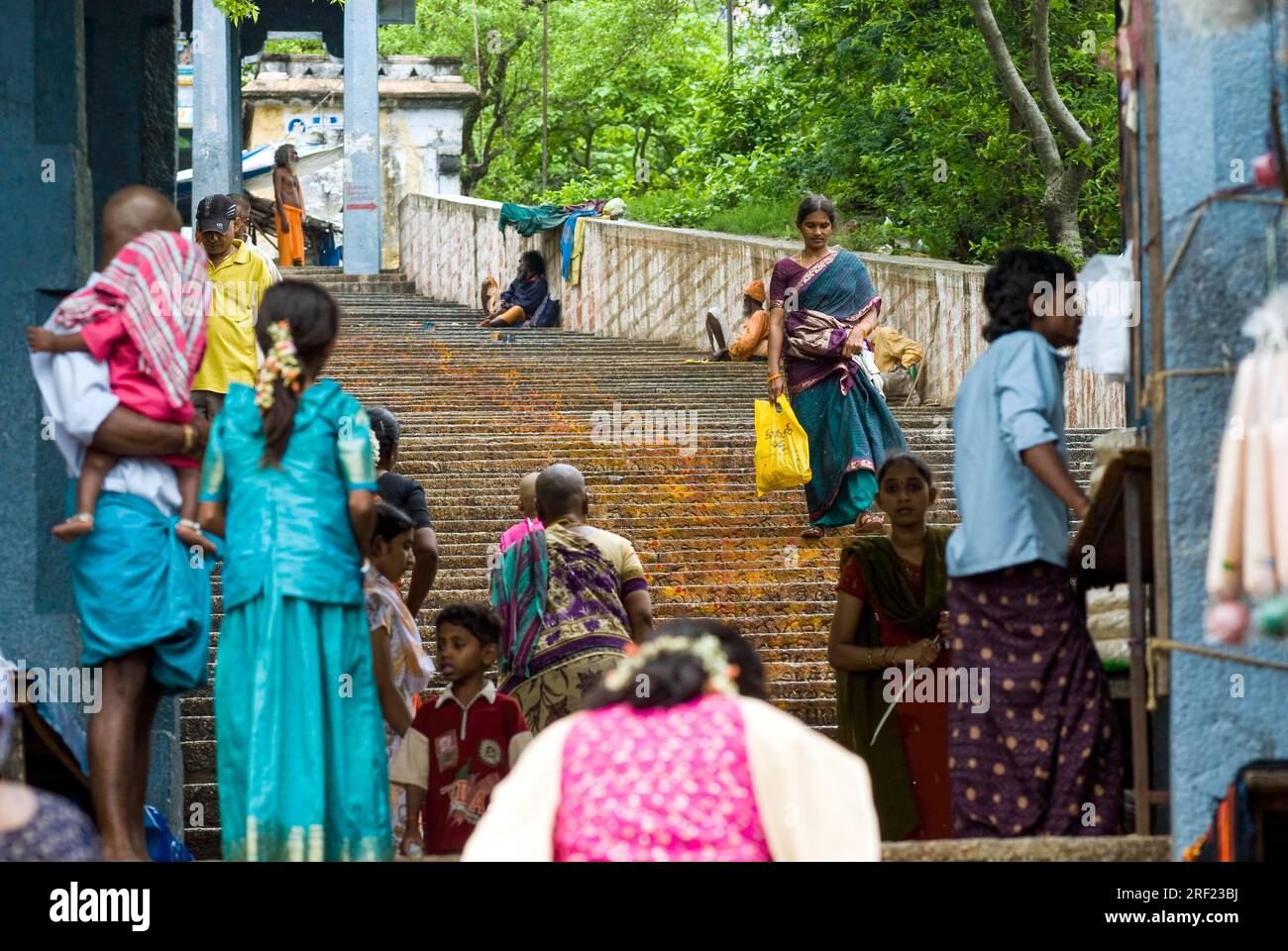 Steps leading up to Murugan Temple in Thiruttani Tiruttani Tirutani ...