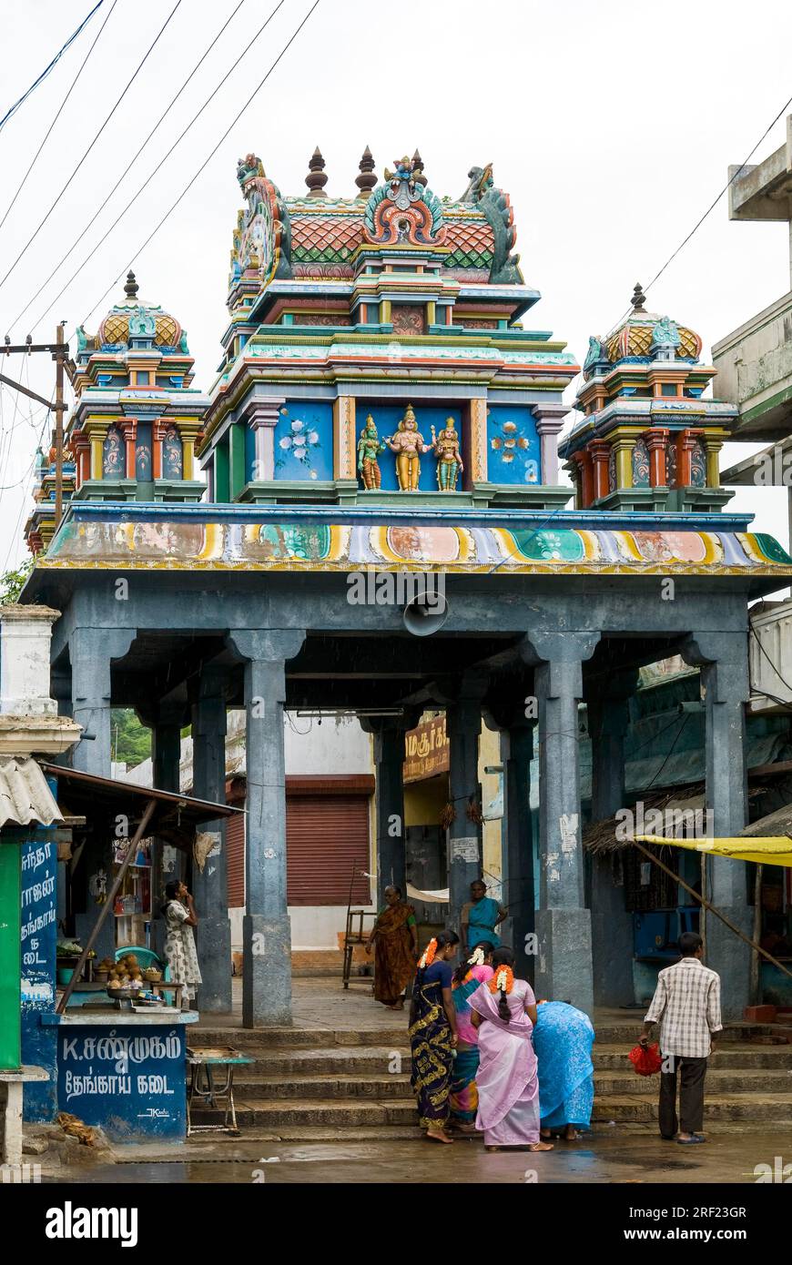 Mandapam at bottom of Murugan Temple in Thiruttani Tiruttani Tirutani ...