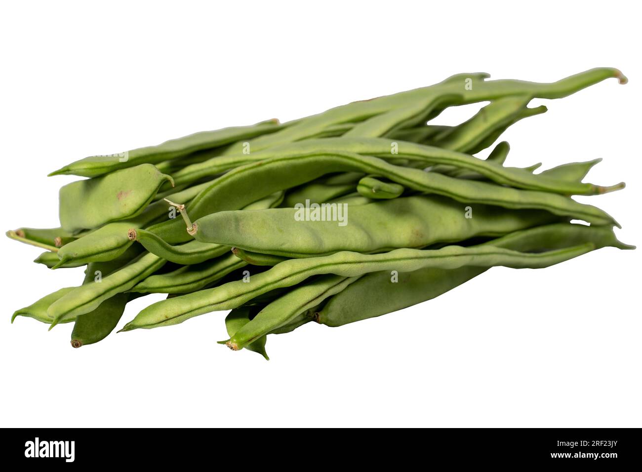 Green beans on a white wood background. Fresh raw string beans harvest ...