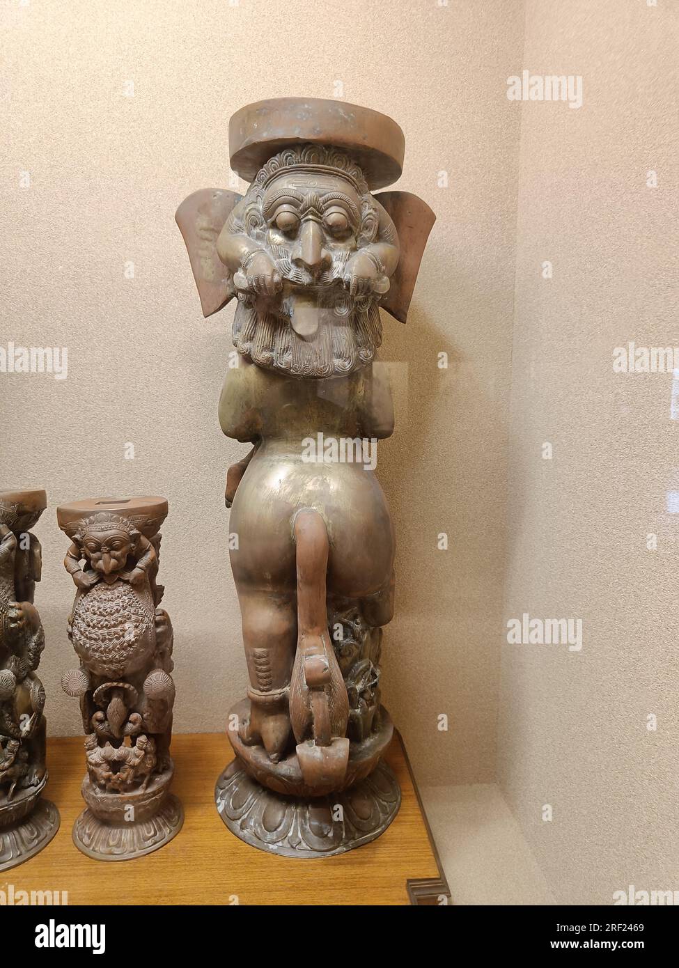 Legs of Palank (bed). Khura, Kalahandi Palace, 20th century Stock Photo ...