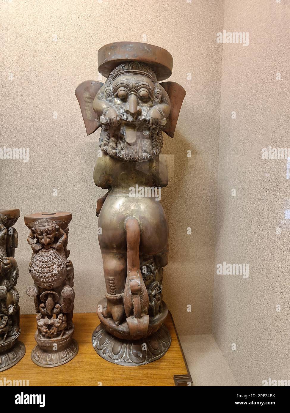 Legs of Palank (bed). Khura, Kalahandi Palace, 20th century Stock Photo ...