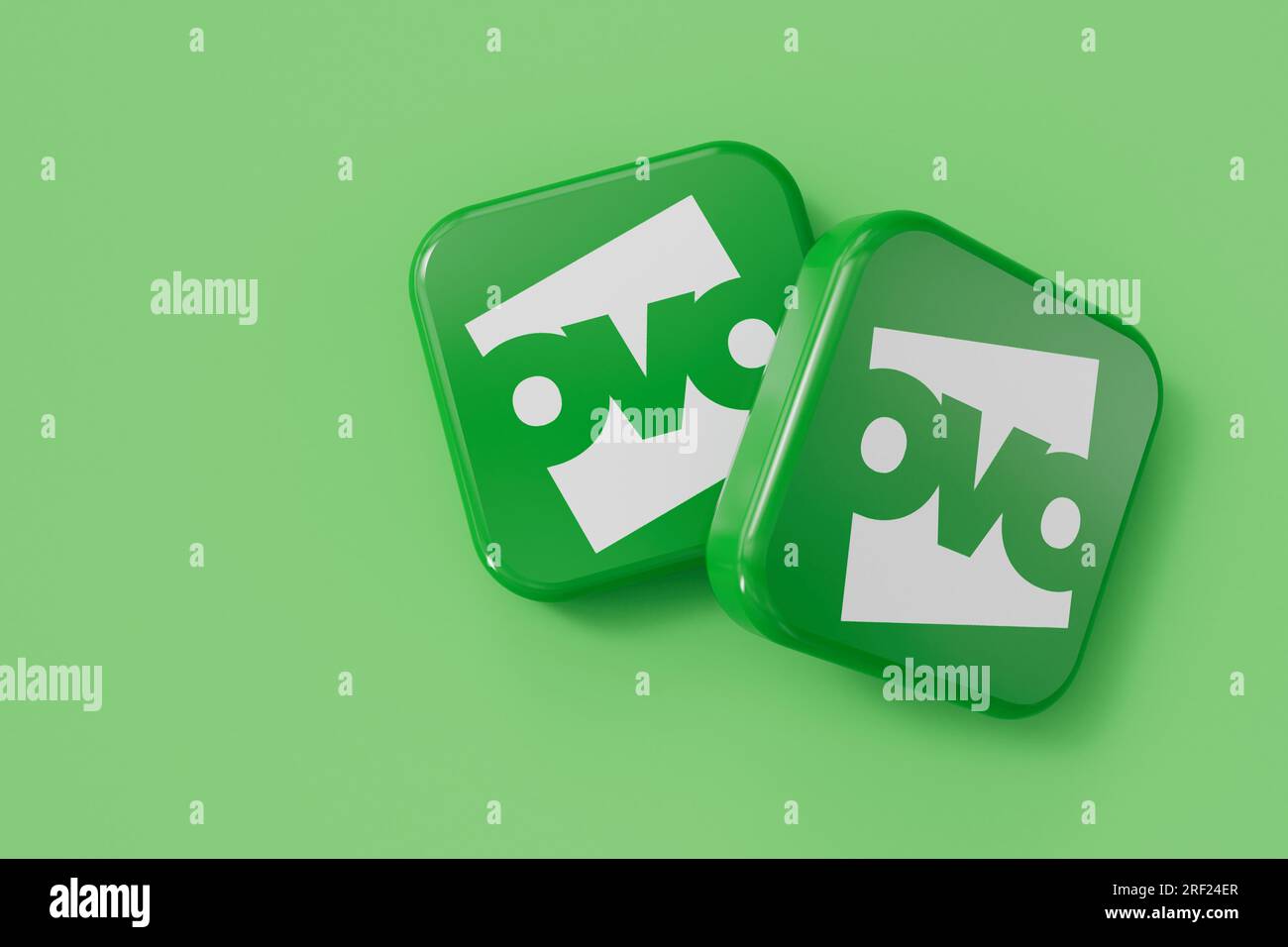 LONDON, UK - July 2023: Ovo gas and electricity energy supplier company ...