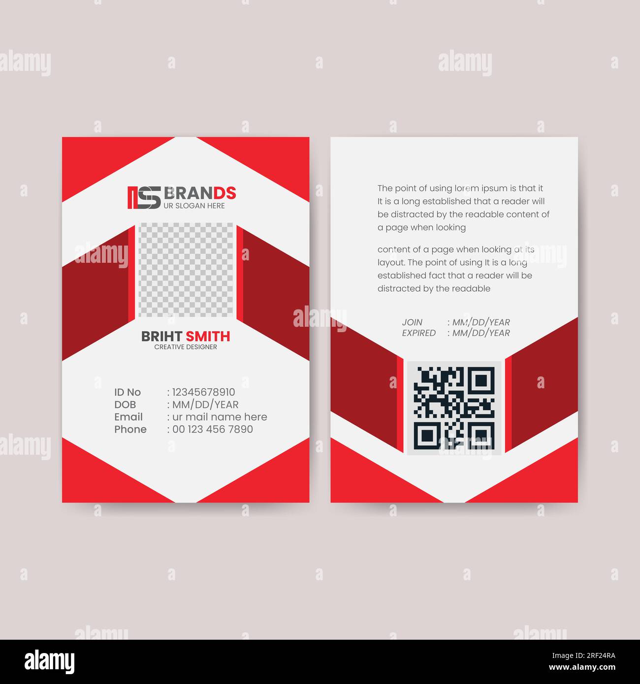 Professional creative simple Business and corporate modern id card ...