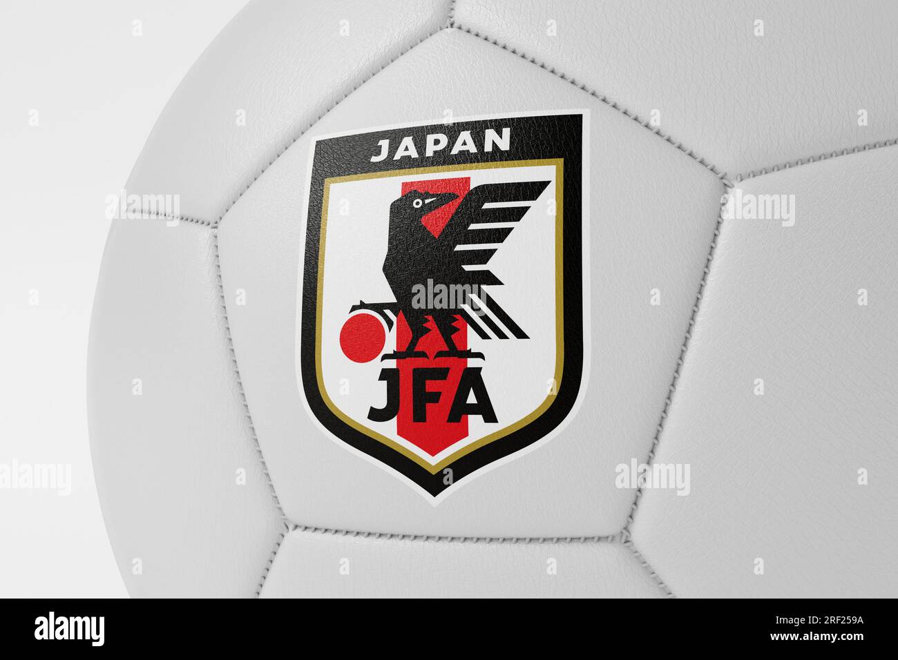 LONDON, UK - July 2023: Close up of Japan national football team logo ...