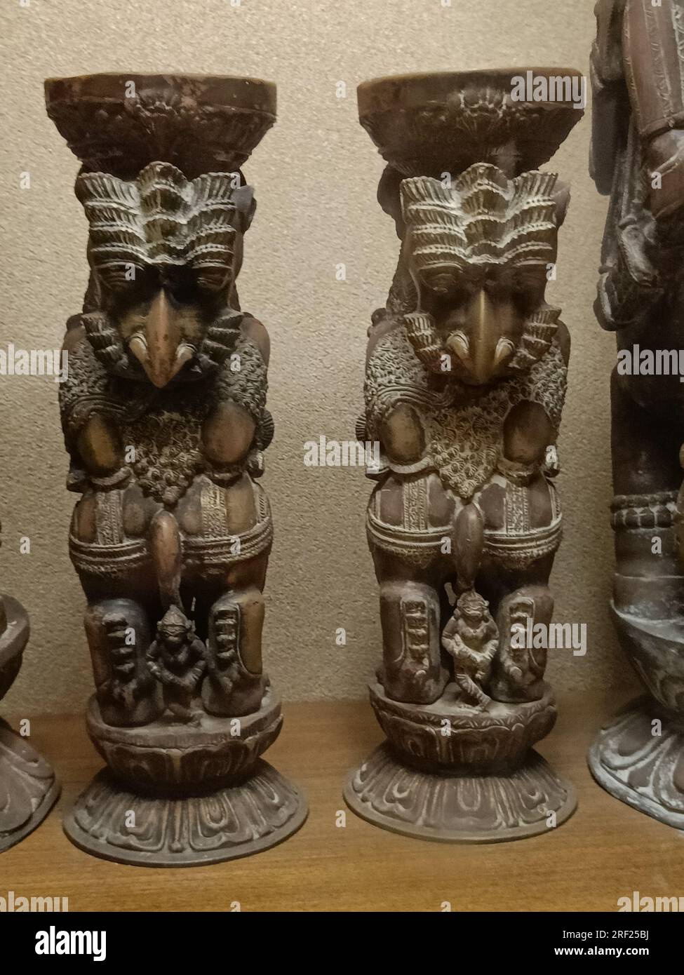 Legs of Palank (bed). Khura, Kalahandi Palace, 20th century Stock Photo ...