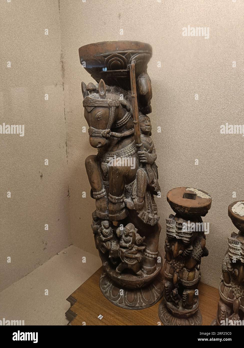 Legs of Palank (bed). Khura, Kalahandi Palace, 20th century Stock Photo ...