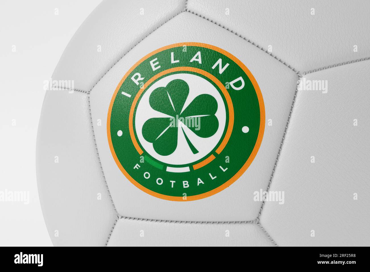 LONDON, UK - July 2023: Close up of Ireland national football team logo ...
