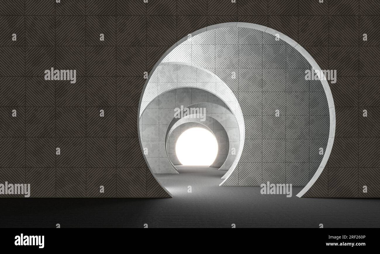 structure with holes in concrete. 3d render Stock Photo - Alamy