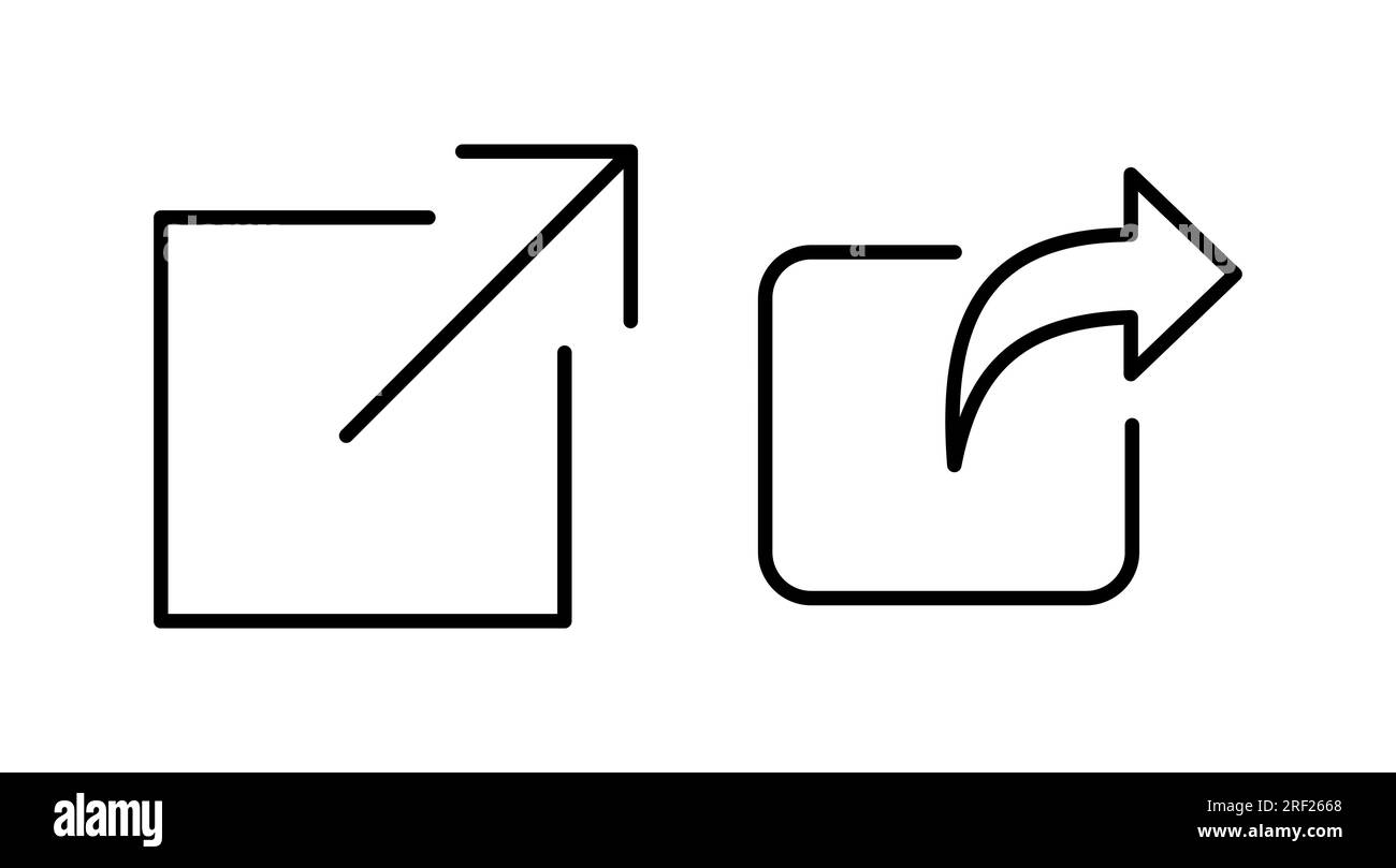 External link icon vector. hyperlink chain symbol. download, share ...