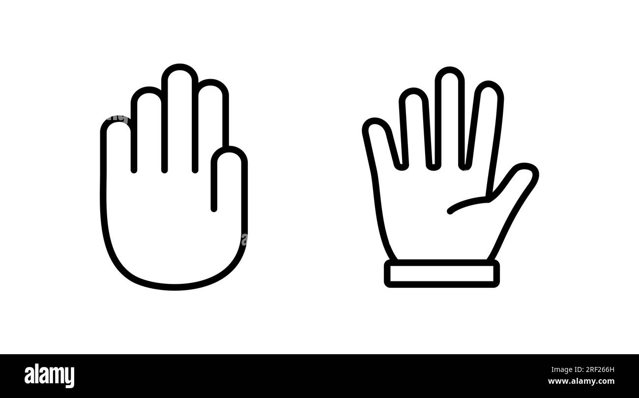 Hand icon vector. hand symbols. palm Stock Vector Image & Art - Alamy